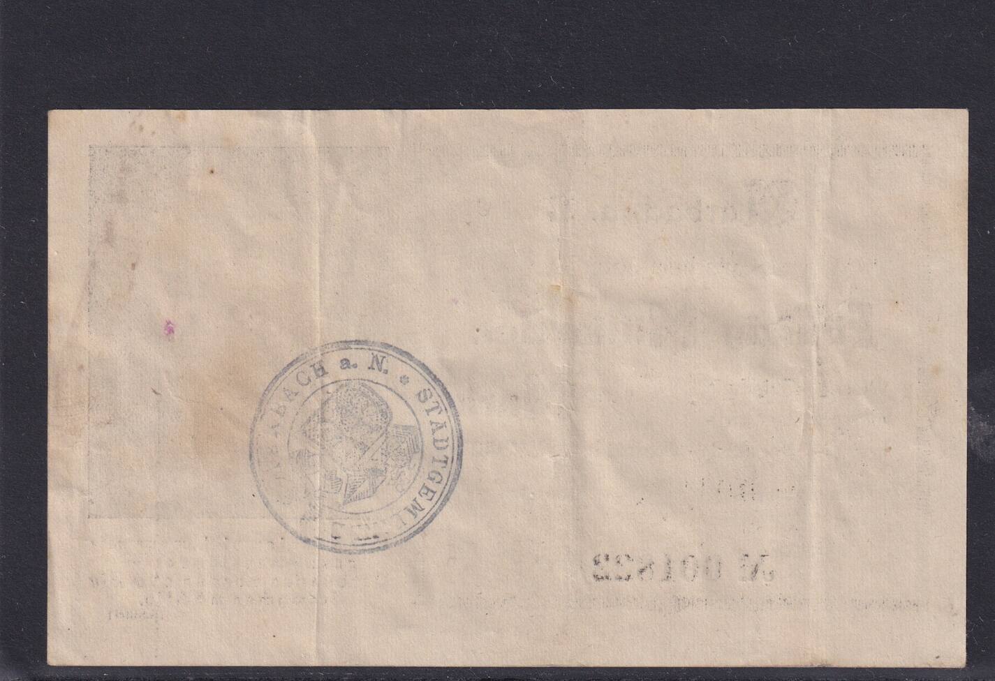 Weimarer Republik, Württemberg, 50 Milliarden Mark 1923 Marbach am ...