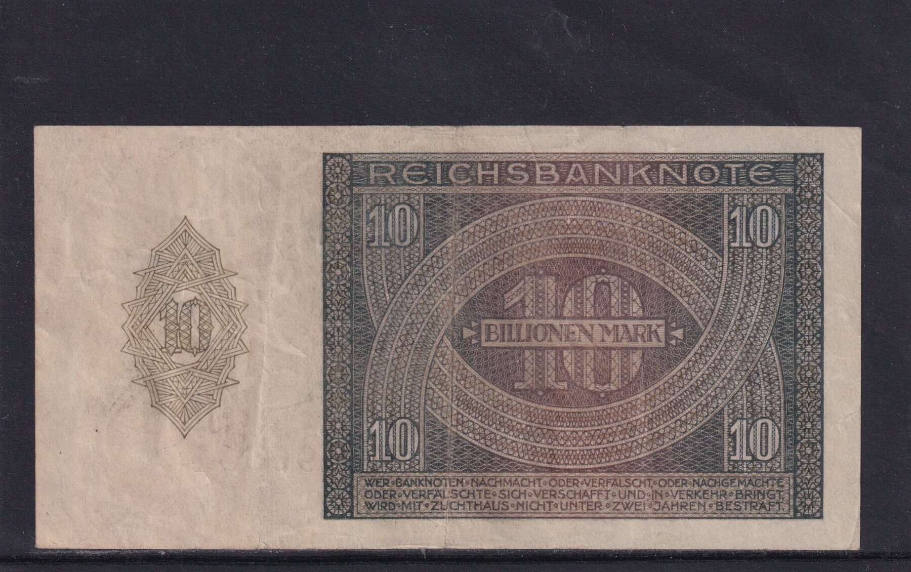 Deutsches Reich, Weimarer Republik, 10 Billionen Mark 1924 Ro.134, DEU ...