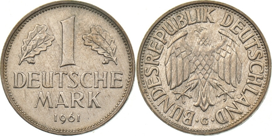 BRD 1 Mark 1961 G fast st | MA-Shops