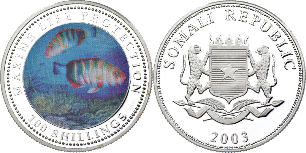 Somalia 100 Shillings 2003 Meeresmotiv PP | MA-Shops