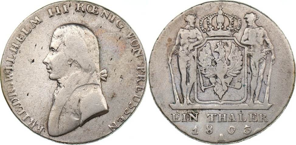 Preussen Taler 1803 Friedrich Wilhelm III. ss | MA-Shops