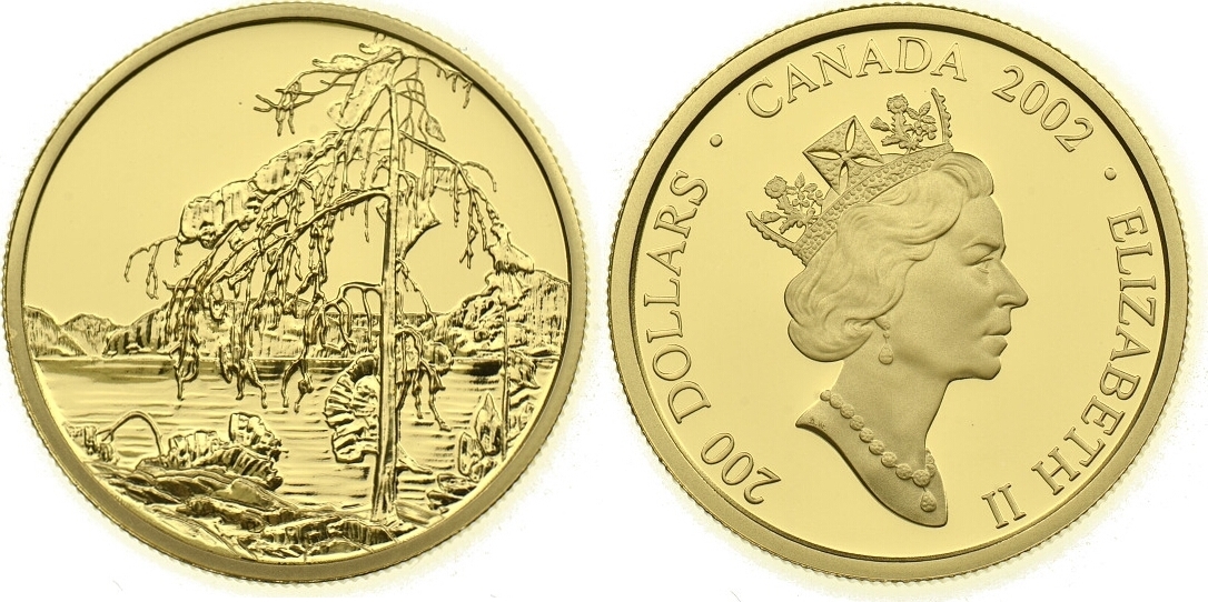 Kanada 200 Dollars 2002 The Jack Pine von Tom Thomson PP in Kapsel | MA ...