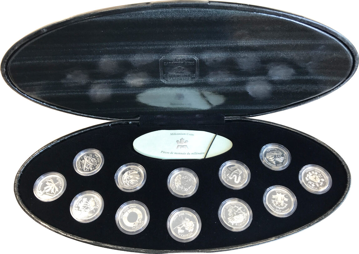 Kanada 12 x 25 Cents 2000 Millenium Coins - Family - The Ties That Bind ...