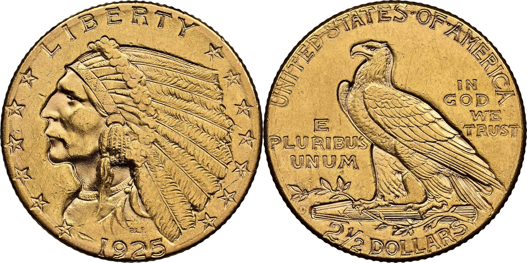 USA 2.5 $ 1925 UNC | MA-Shops