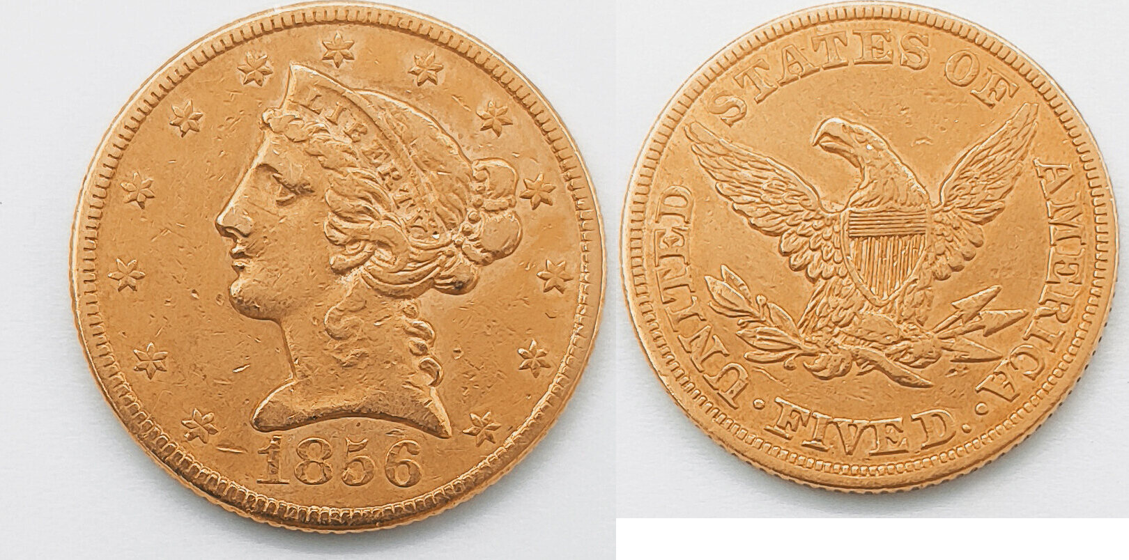 USA $ 5 1856 AU | MA-Shops