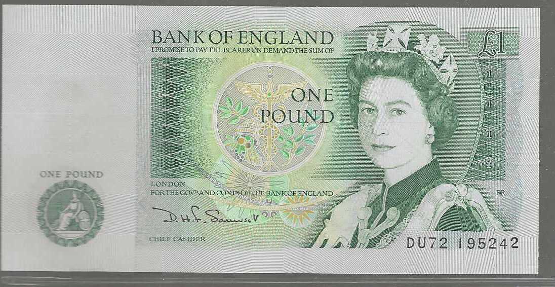 UNITED KINGDOM. GRANDE BRETAGNE. 1 Pound. (1981) .REINE ÉLISABETH II ...