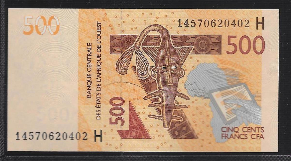BCEAO 500 Francs CFA 20 14 H NIGER VZ MA Shops