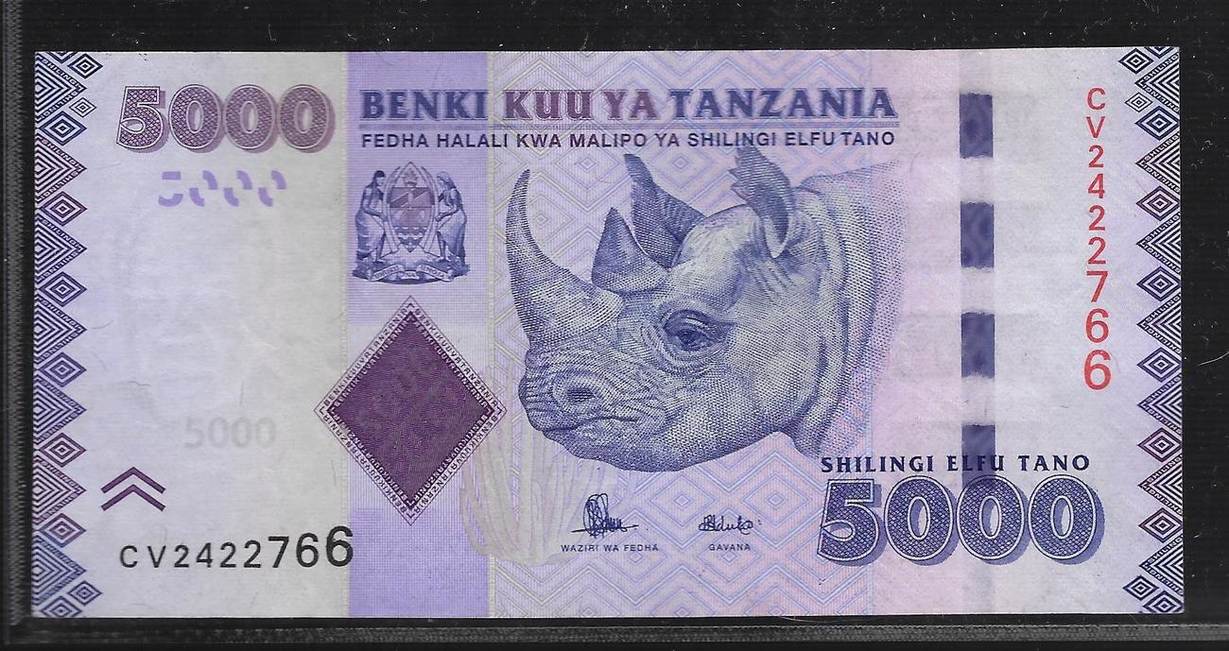 TANSANIA 5000 Shillings (2015) "Série CV" SS | MA-Shops
