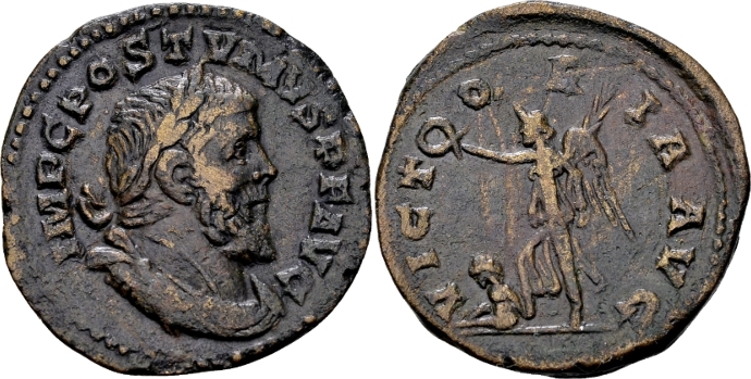 Roman Imperial Postumus 260-269, AE Sestertius (29 mm, 13,70 gram ...