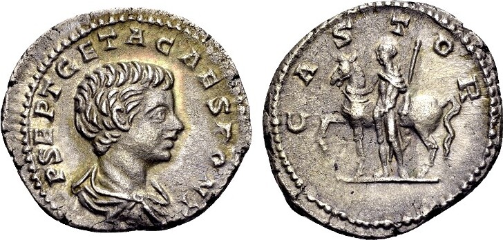 Roman Imperial Denarius Geta Caesar 198-209, AR Denar (20 mm, 3,21 gram ...