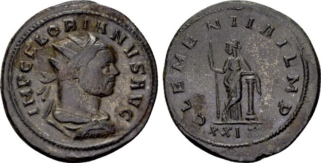 Roman Imperial Florianus 276, AE Antoninianus (23mm, 5,01 gram) Rom SS+ ...