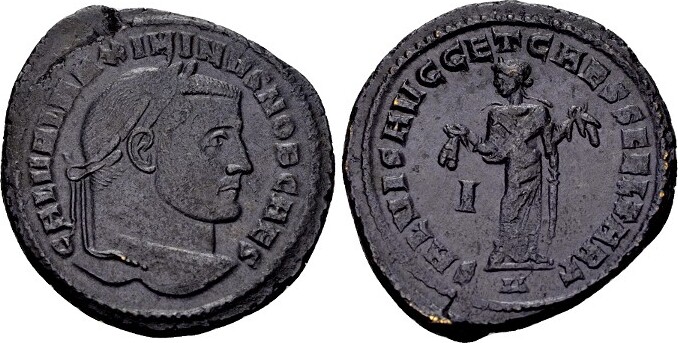 Roman Imperial Maximinus II. Caesar 305-308, AE Follis (28mm, 10,59 ...