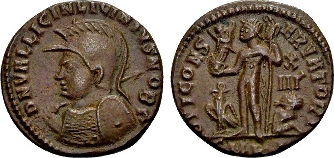 Roman Imperial Licinius II. Caesar 317-324, AE Follis (19 mm, 3,44 gram ...