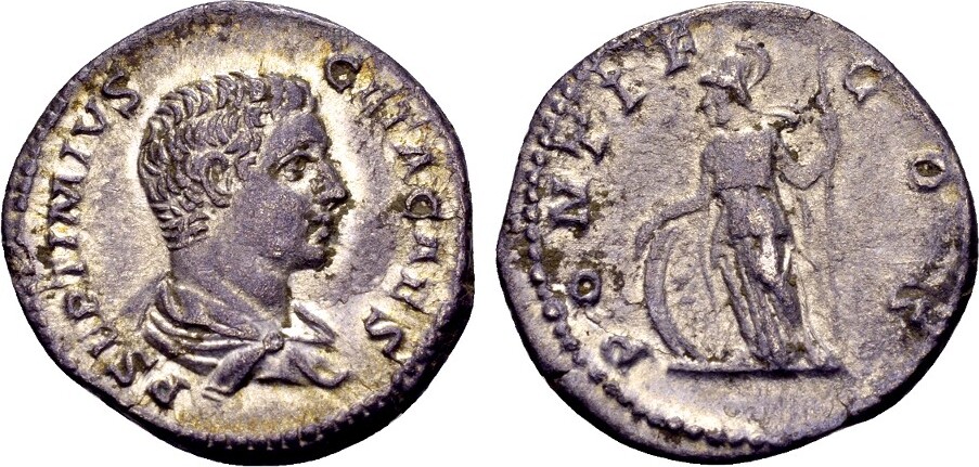 Roman Imperial Denarius Geta Caesar 198-209, AR Denar (19mm, 3,05 gram ...