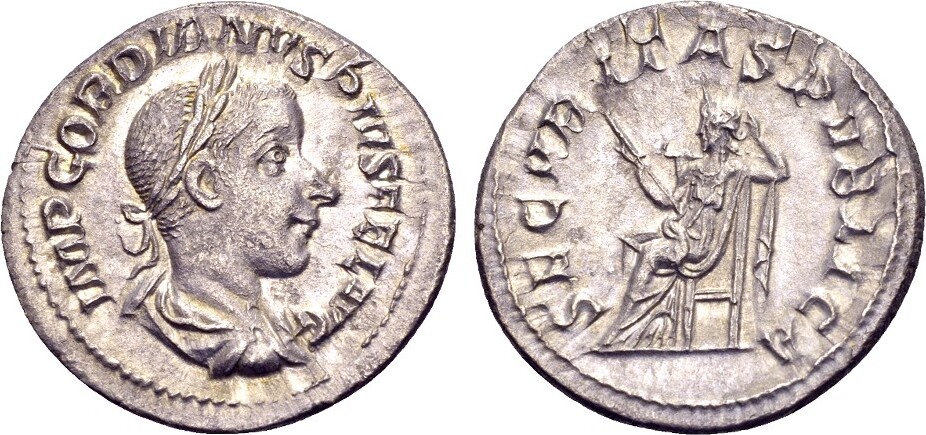 Roman Imperial Denarius Gordianus III. 238-244, AR Denar (20mm, 2,57 ...
