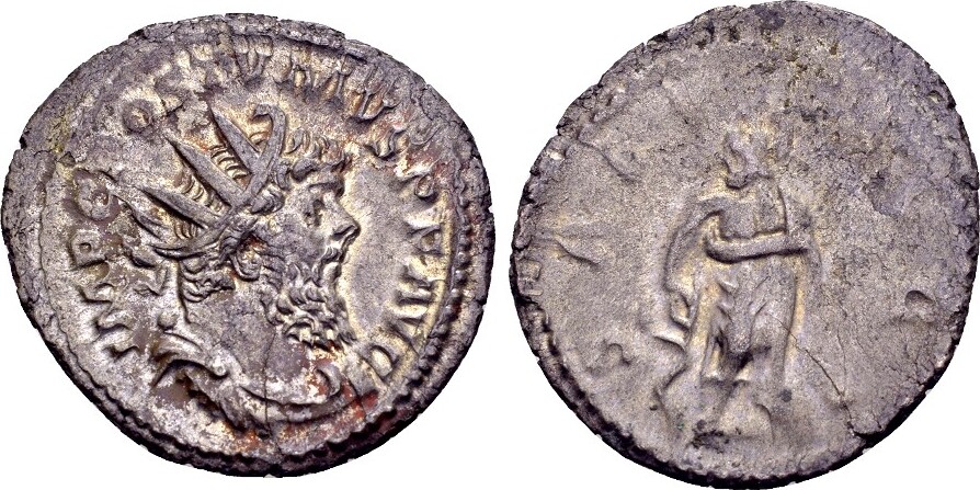 Roman Imperial Postumus 260-269, AR Antoninianus (23 mm, 3,49 gram ...
