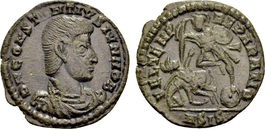 Roman Imperial 1/2 Centenionalis Constantius Gallus Caesar 351-354, AE ...
