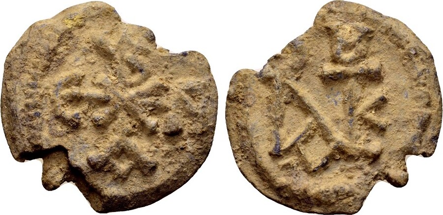 Byzantine Seal Staurakios (?), Apo Eparchon. Byzantinische Bleisiegel ...