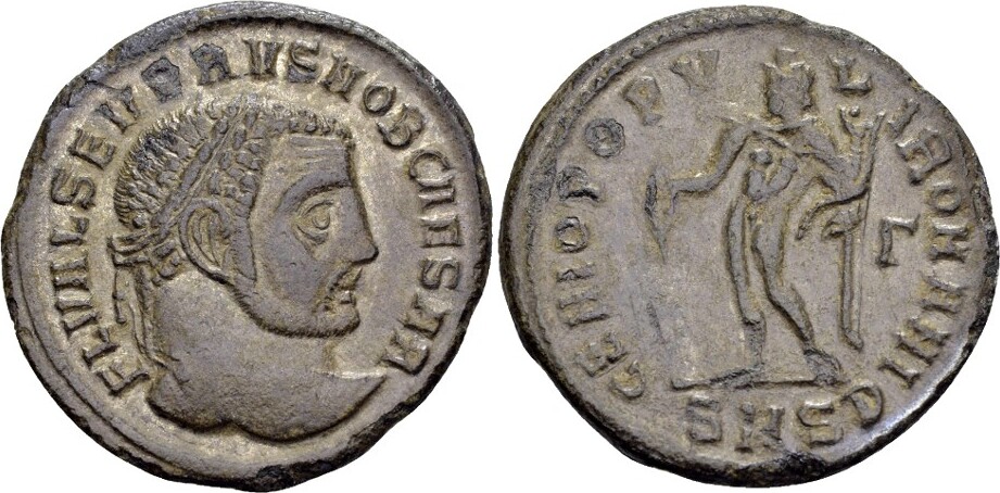 Roman Imperial Severus II. Caesar 305-06, AE Follis (27mm, 8,60 gram ...