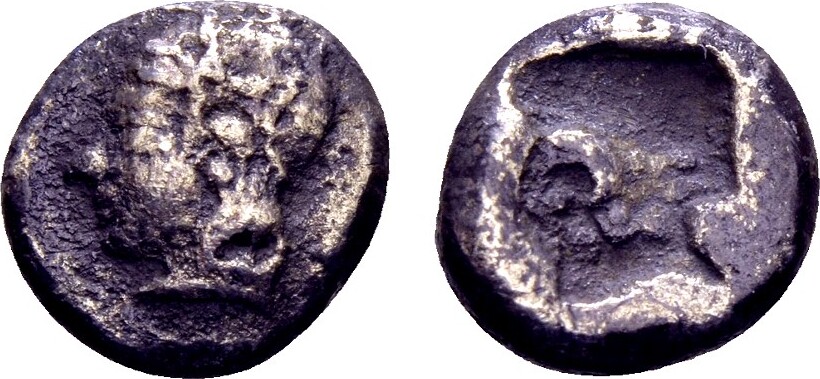 Greek Troas, Kebren AR Obol (7mm, 0.62 gram) Circa 480-460 BC Fast SS ...