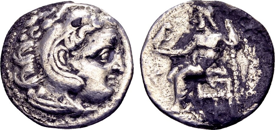 Greek Makedon, Alexander III. der Grosse 336-323 AR Drachme (18mm, 3,77 ...