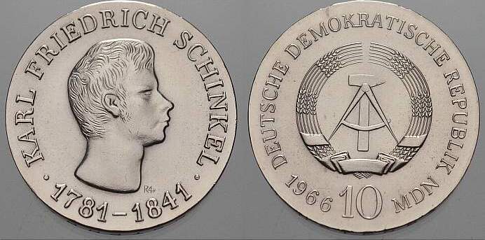 Deutsche Demokratische Republik 10 Mark 1966 Vorzüglich | MA-Shops