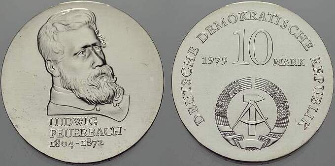 Deutsche Demokratische Republik 10 Mark 1979 Fast Stempelglanz | MA-Shops