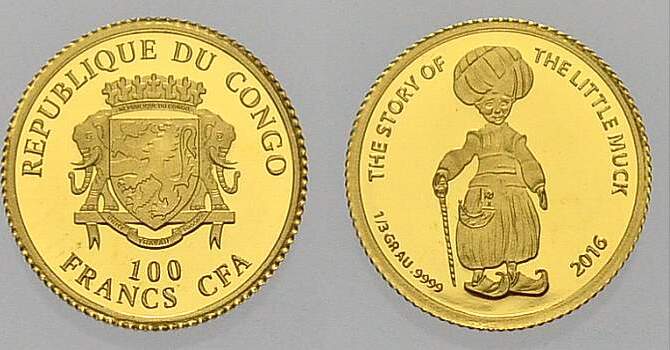 Kongo 100 Francs 2016 Republik seit 1992. Polierte Platte | MA-Shops