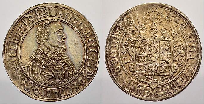 Braunschweig-Lüneburg-Celle 1/2 Taler 1642 LW Friedrich von Celle 1636-1648. Selten besonders in ...