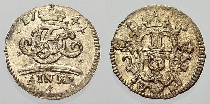 Trier, Erzbistum 1 Kreuzer 1744 Franz Georg von Schönborn 1729-1756 ...