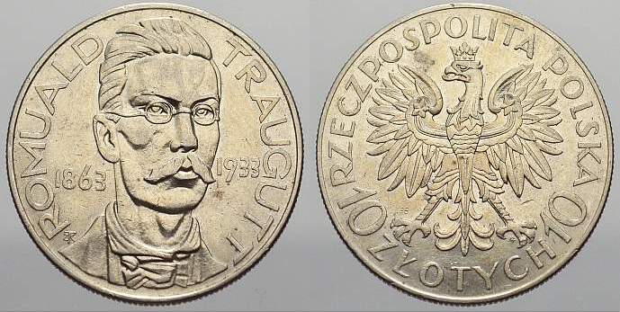 Polen-Republik 1918-1939 10 Zlotych 1933 Republik Polen 1918-1939. Vorzüglich | MA-Shops