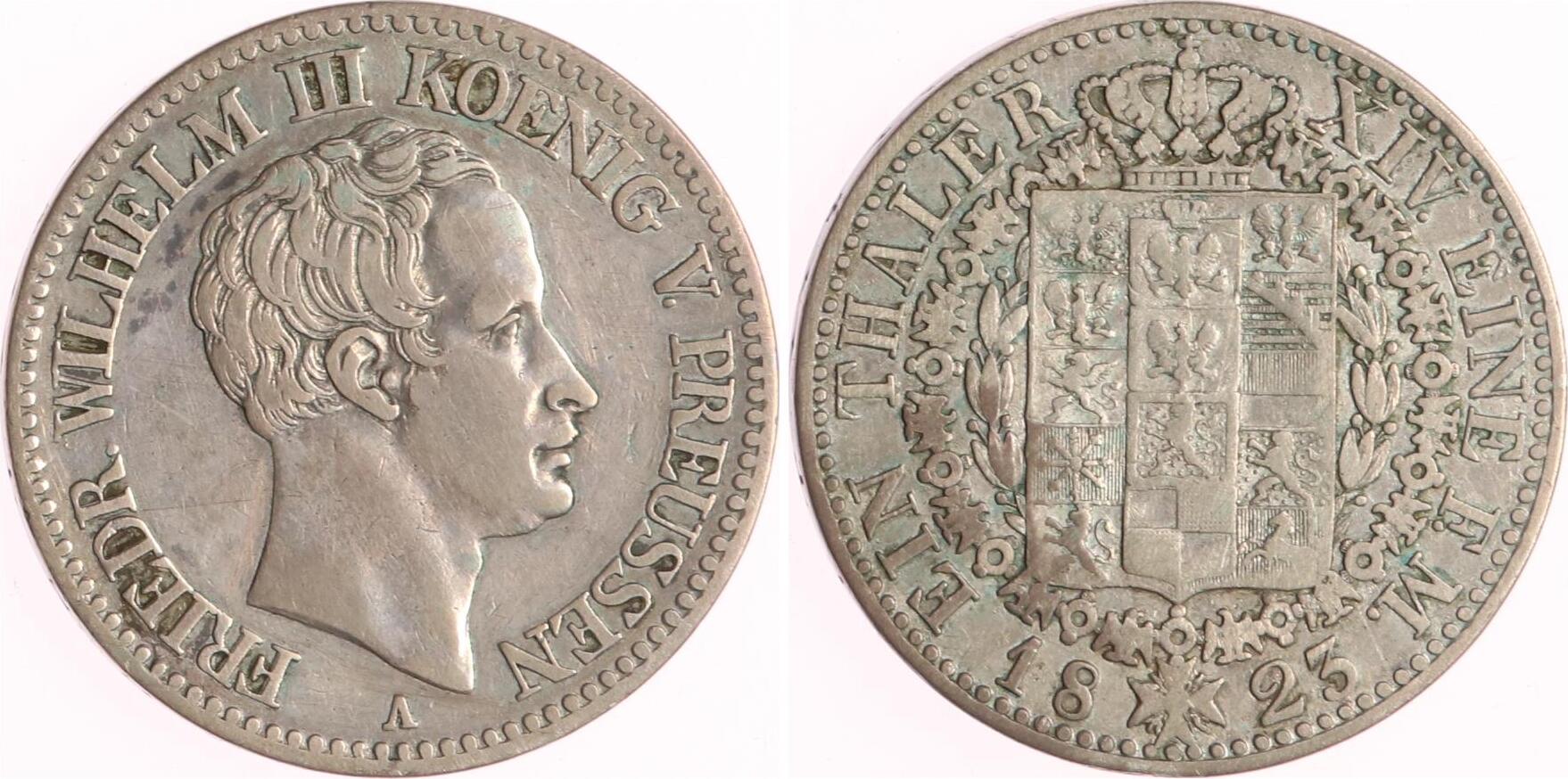 Preussen Taler 1823 A Friedrich Wilhelm III. 1797-1840. Sehr schön | MA ...
