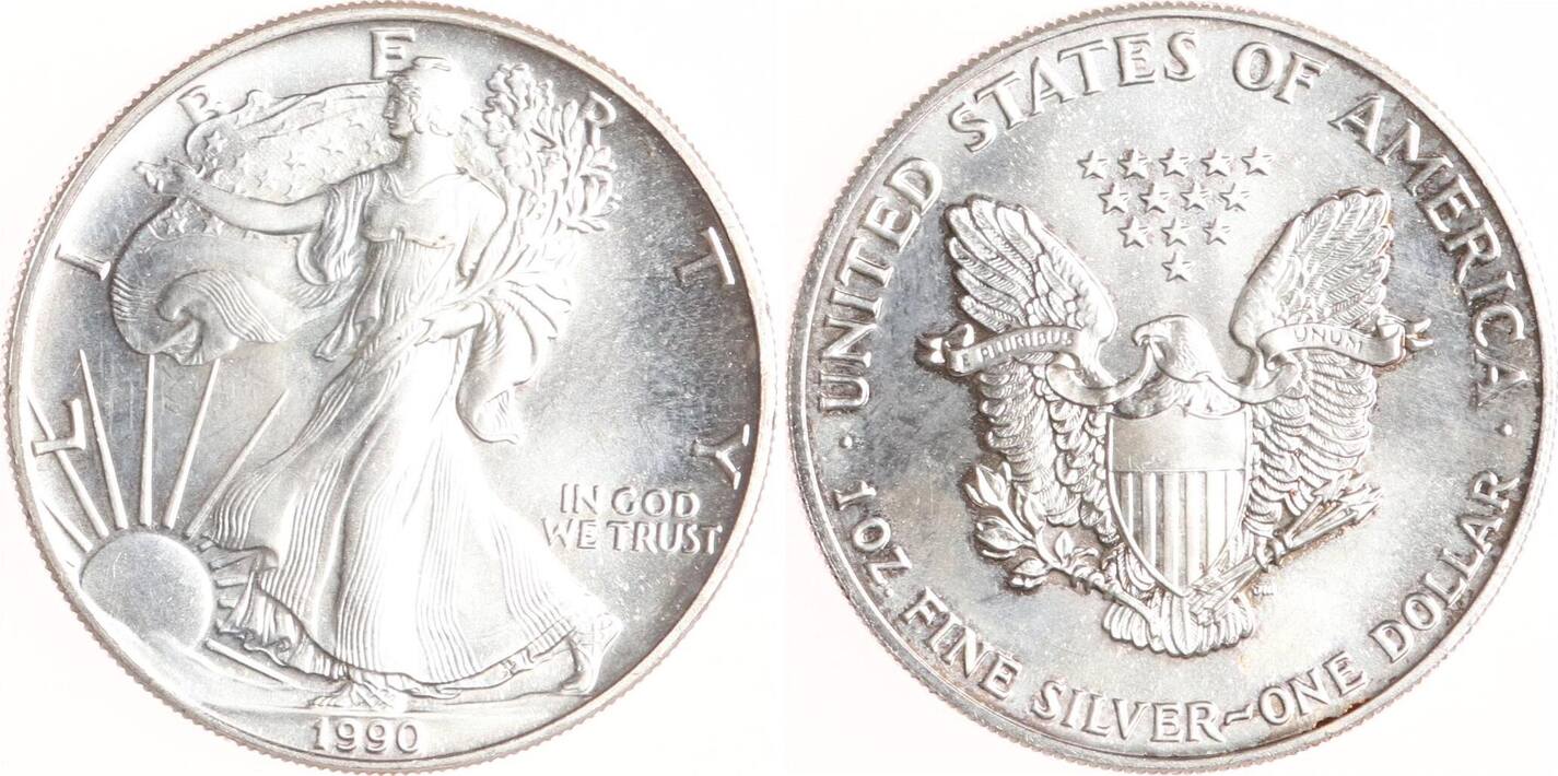 USA 1 Dollar 1990 American Eagle. Stempelglanz | MA-Shops