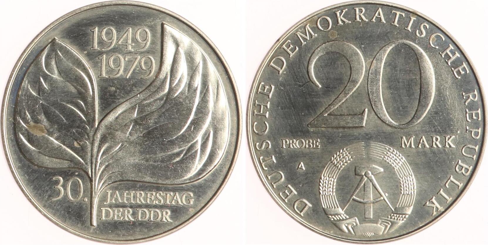 20 Mark o.J. 30 Jahre DDR. Fast Stempelglanz | MA-Shops