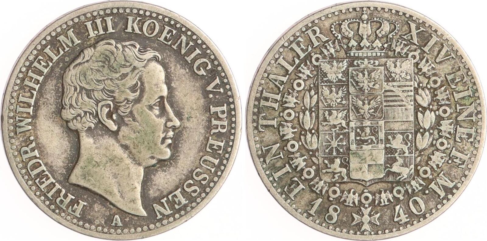 Preussen Taler 1840 A Friedrich Wilhelm III. 1797-1840. Sehr schön | MA ...