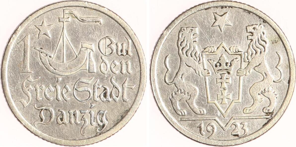 Danzig 1 Gulden 1923 Sehr schön | MA-Shops