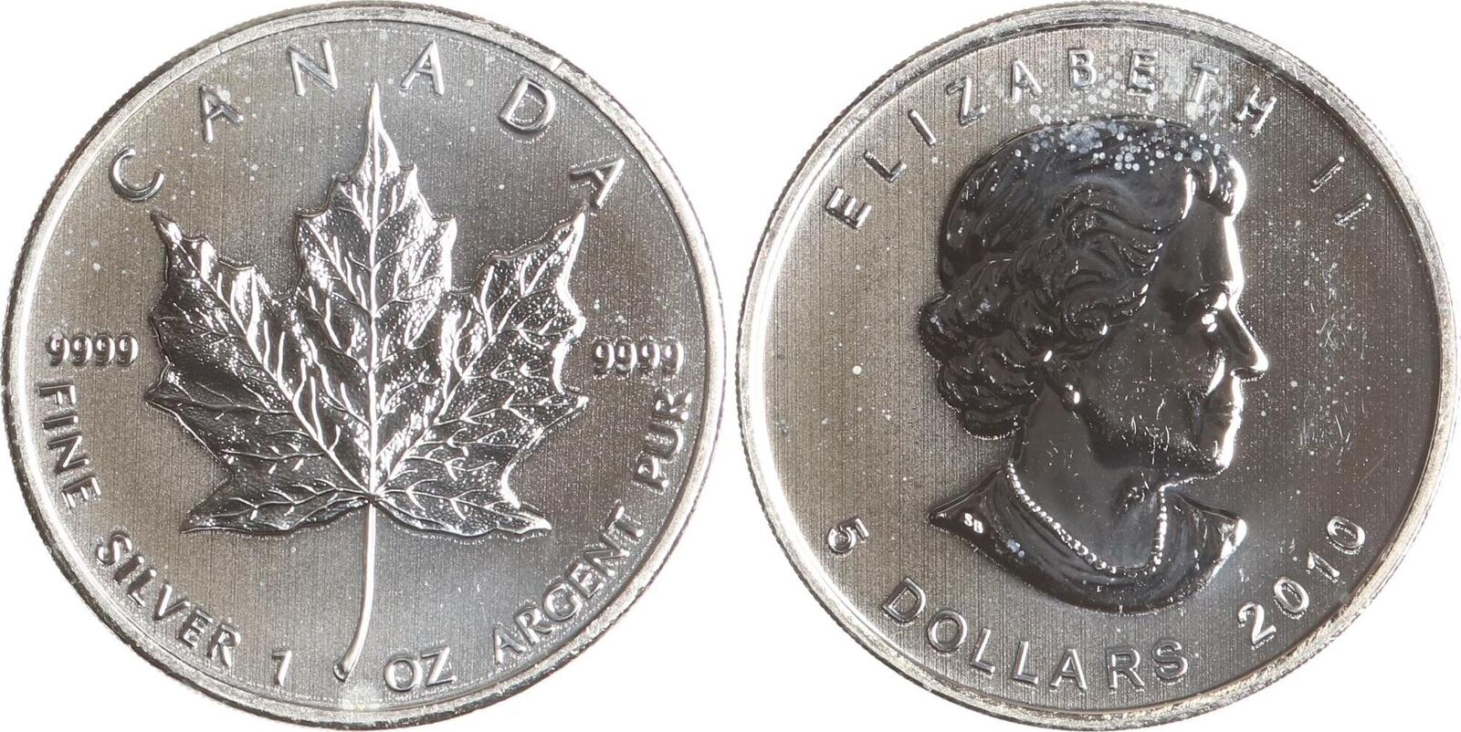 Kanada 5 Dollars 2010 Maple Leaf. Stempelglanz | MA-Shops
