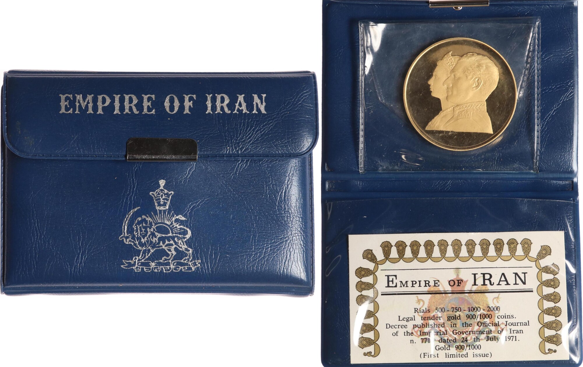 Iran 2000 Rials 1350/1971 2500 Jahre Kaiserreich Persien. Polierte ...