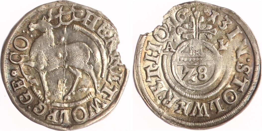 Stolberg-Stolberg Groschen 1613 Heinrich XXII. und Wolfgang Georg 1612 ...