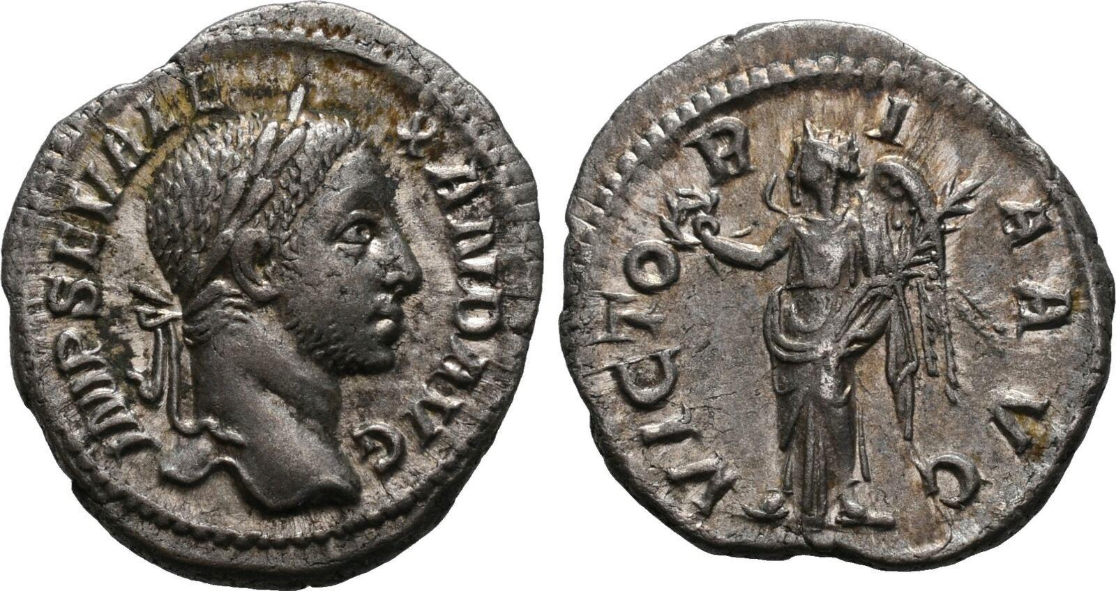 Kaiserliche Prägungen Denar 228/231, Severus Alexander, 222-235. Fast ...