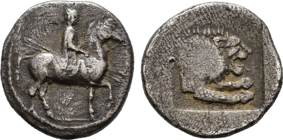 Makedonien Tetrobol 432/422 v. Chr. Königreich Perdikkas II., 451-413 v ...