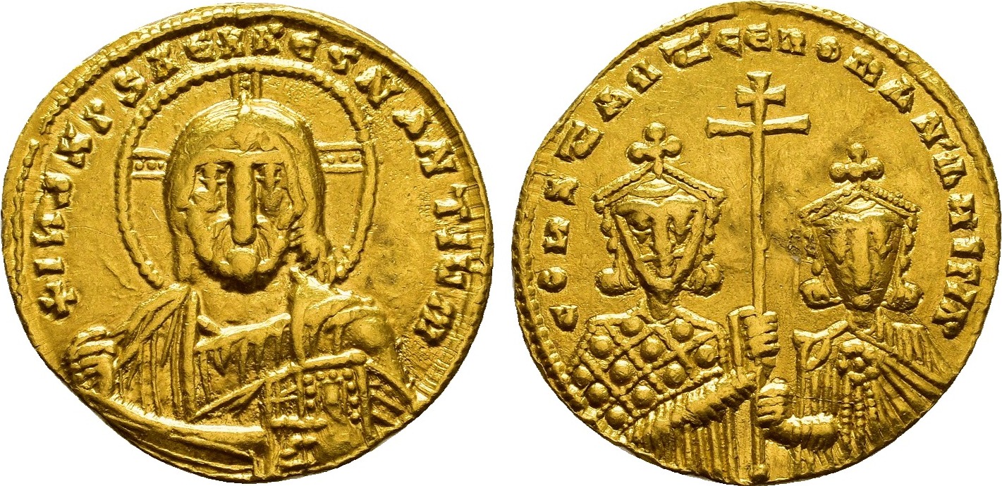 Byzanz Solidus 945/959, Constantinus VII. Porphyrogenetus, 913-959, mit ...