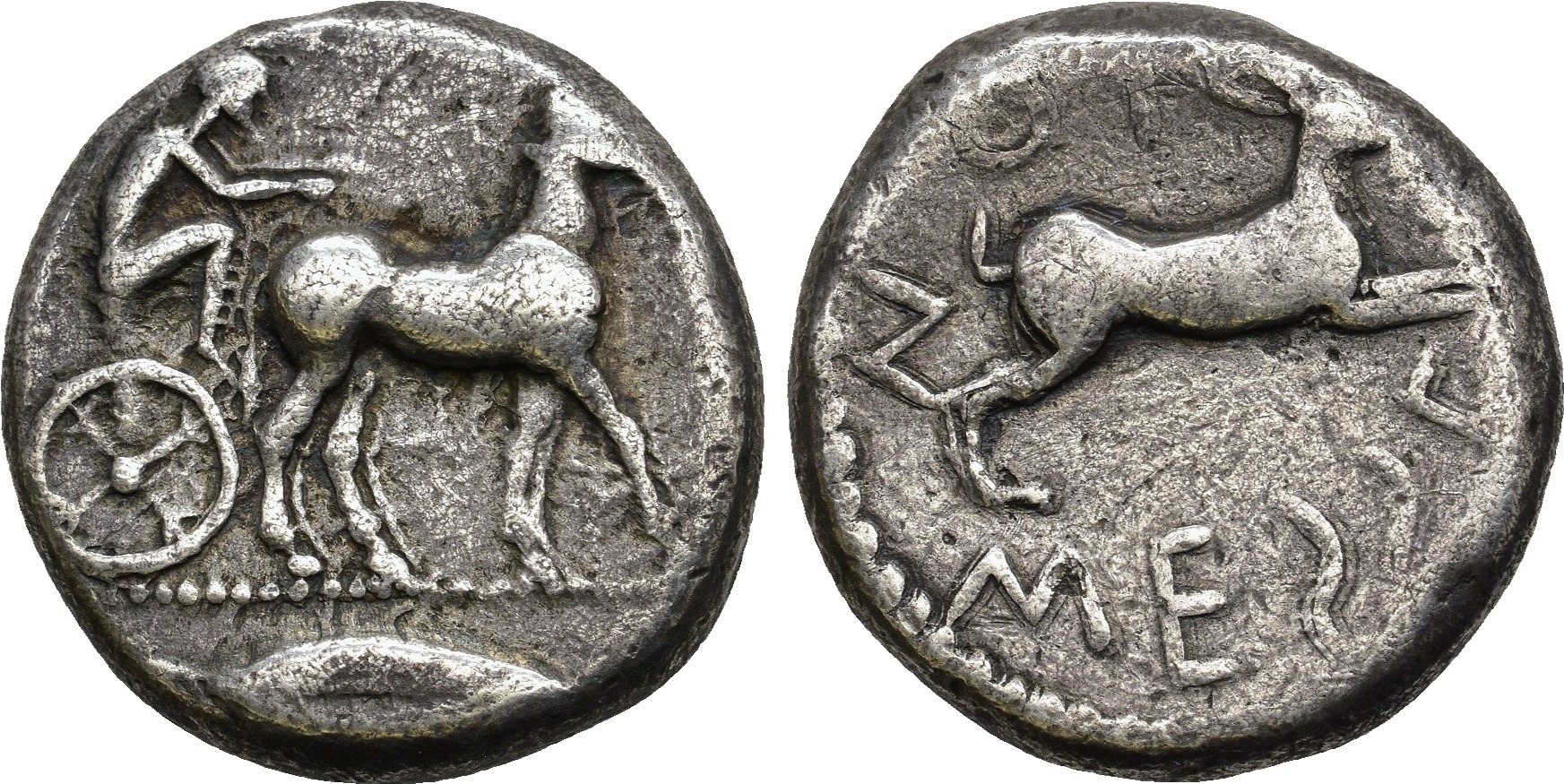 Sizilien Tetradrachme 480/462 v. Chr. Messana (Zankle) Noch sehr schön ...