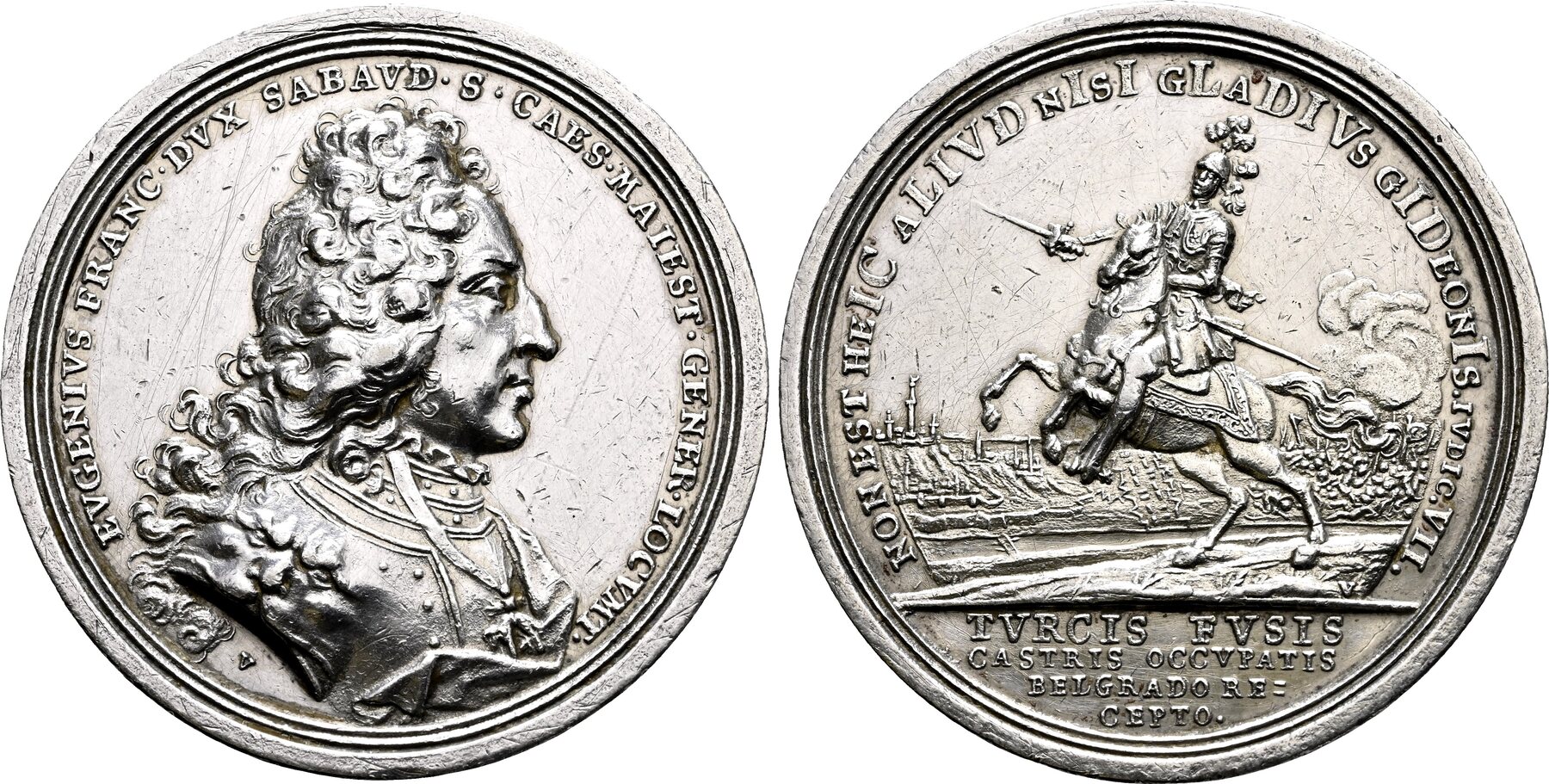 RDR Silbermedaille 1717 (Chronogramm), Karl VI., 1711-1740, seit 1712 ...