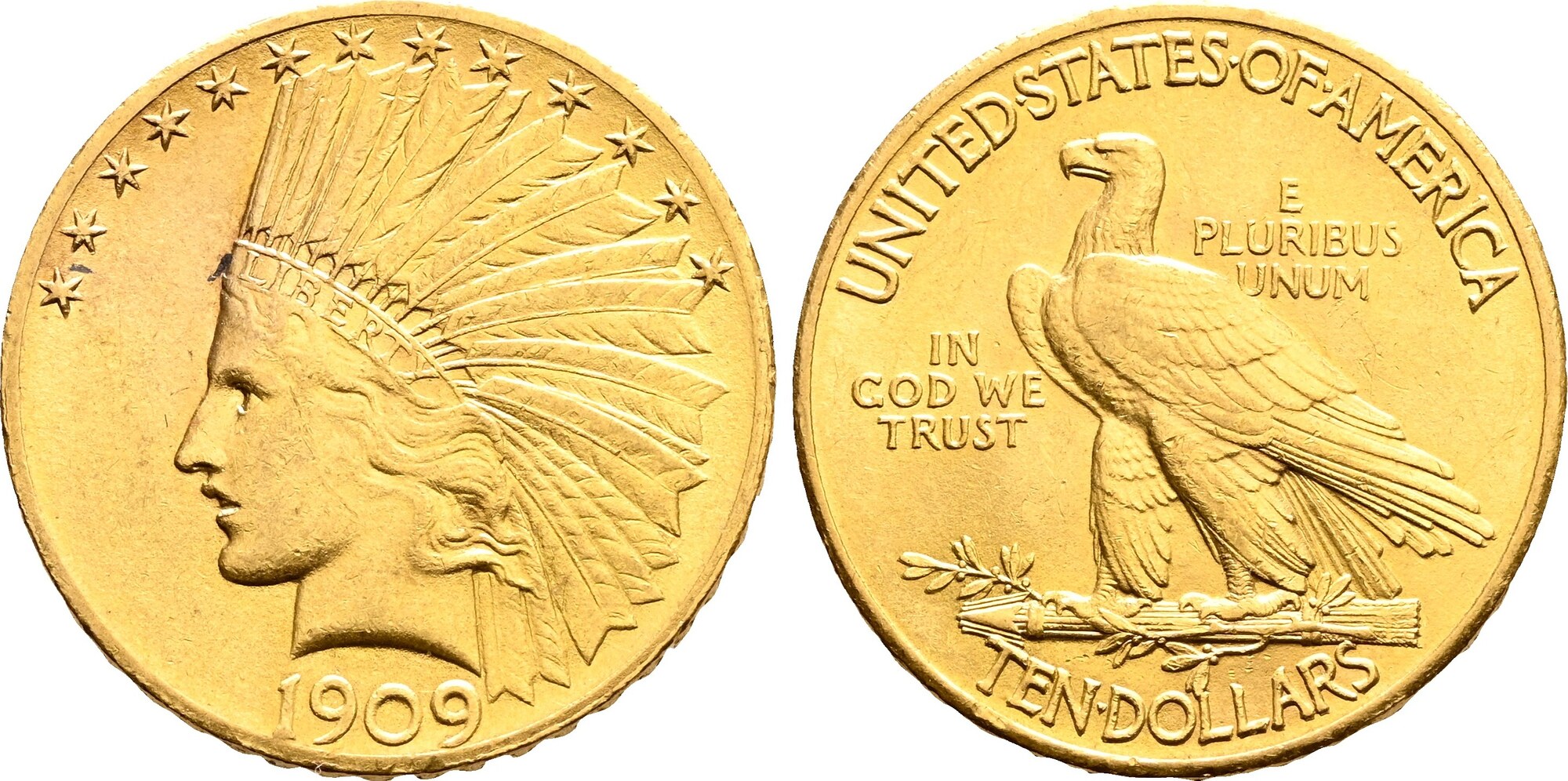 USA 10 Dollars GOLD 1909, Sehr schön | MA-Shops