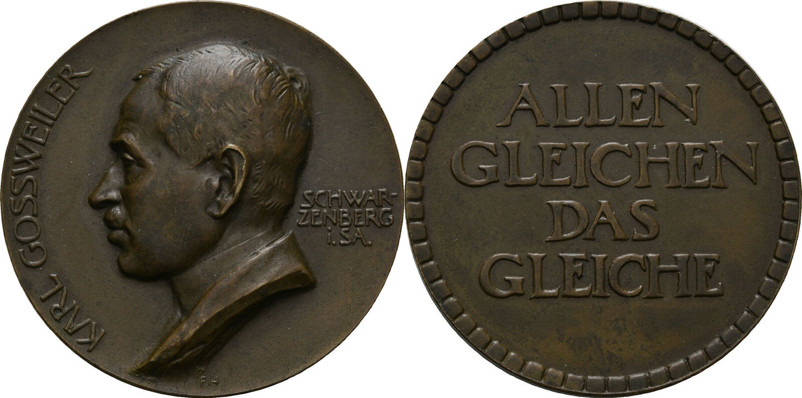 Dresden, Stadt Bronzemedaille v. Hörnlein vz | MA-Shops