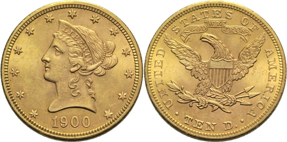 USA 10 Dollars 1900 Ss vz MA Shops usa-10-dollars-1900-ss-vz-ma-shops
