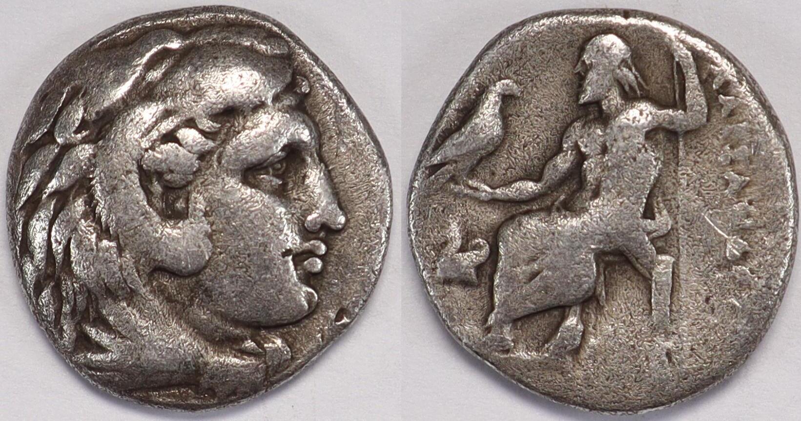 Kingdom of Macedon AR Drachm circa 325-323 BC Alexander III (the Great ...