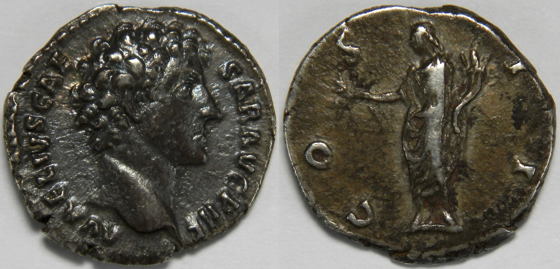 Roman Empire AR Denarius AD 145-147 Marcus Aurelius as Caesar aXF | MA ...
