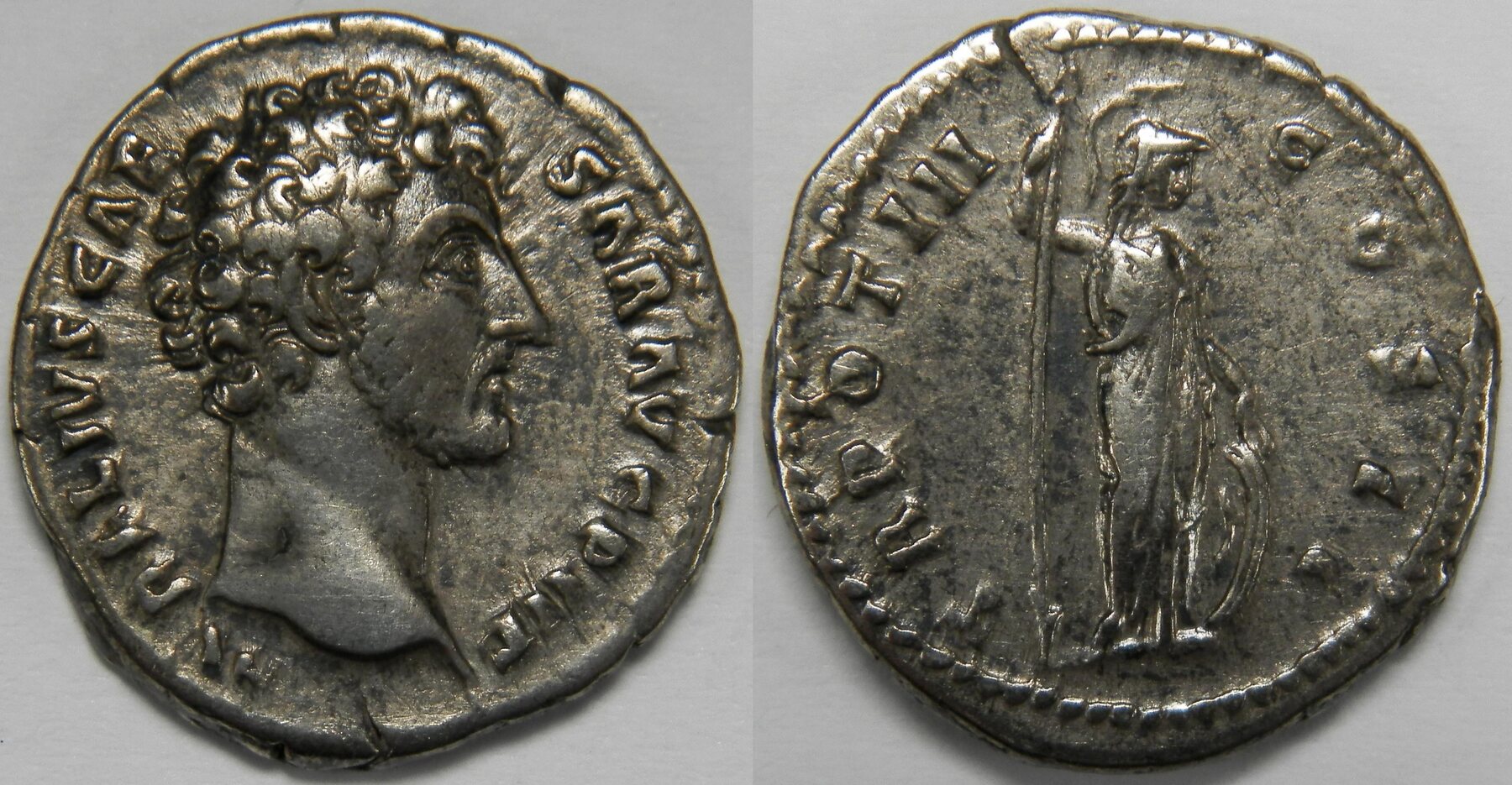 Roman Empire AR Denarius AD 148-149 Marcus Aurelius as Caesar aXF | MA ...